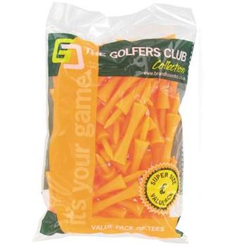 Golfers Club Neon Orange Step Height Tees (value Pack) | Skytz