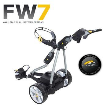 Powakaddy Fw7 Electric Trolley Silver/carbon Trim, 18 Hole Lead Acid ...